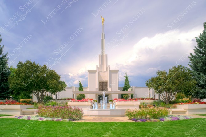 Denver, Colorado LDS Temple at Mid-day - High Resolution Digital ...