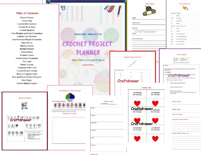 Printable Crochet Project Planner Download - Payhip