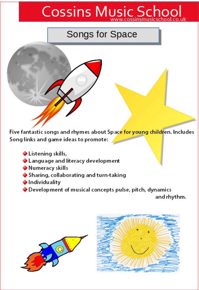 Space - songs & rhymes activity sheets - Payhip